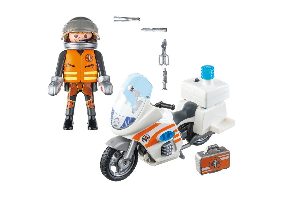 PLAYMOBIL® City Life Notarzt-Motorrad mit Blinklicht | Spielwaren ...